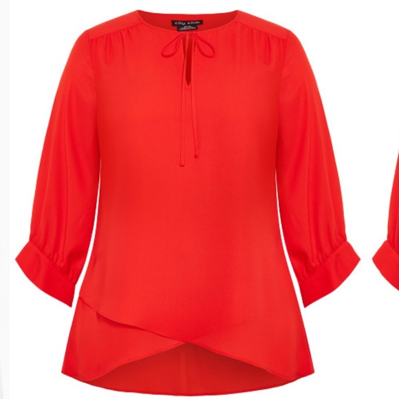 City Chic | Tops | Rarely Used City Chic Monica Top In The Color Tiger ...